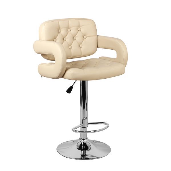 Барный стул Империя стульев Tiesto WX-2927 cream, хром/кремовый