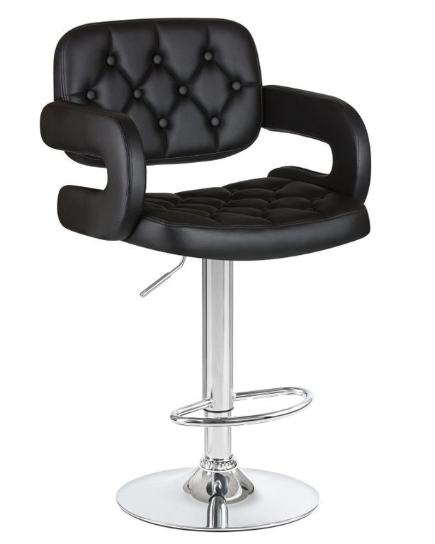 Барный стул Империя стульев Tiesto-D LM-3460 black, хром/черный