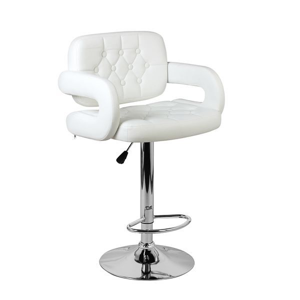 Барный стул Империя стульев Tiesto WX-2927 white, хром/белый