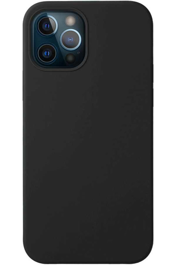 Чехол DEPPA Liquid Silicone, для Apple iPhone 12/12 Pro, черный