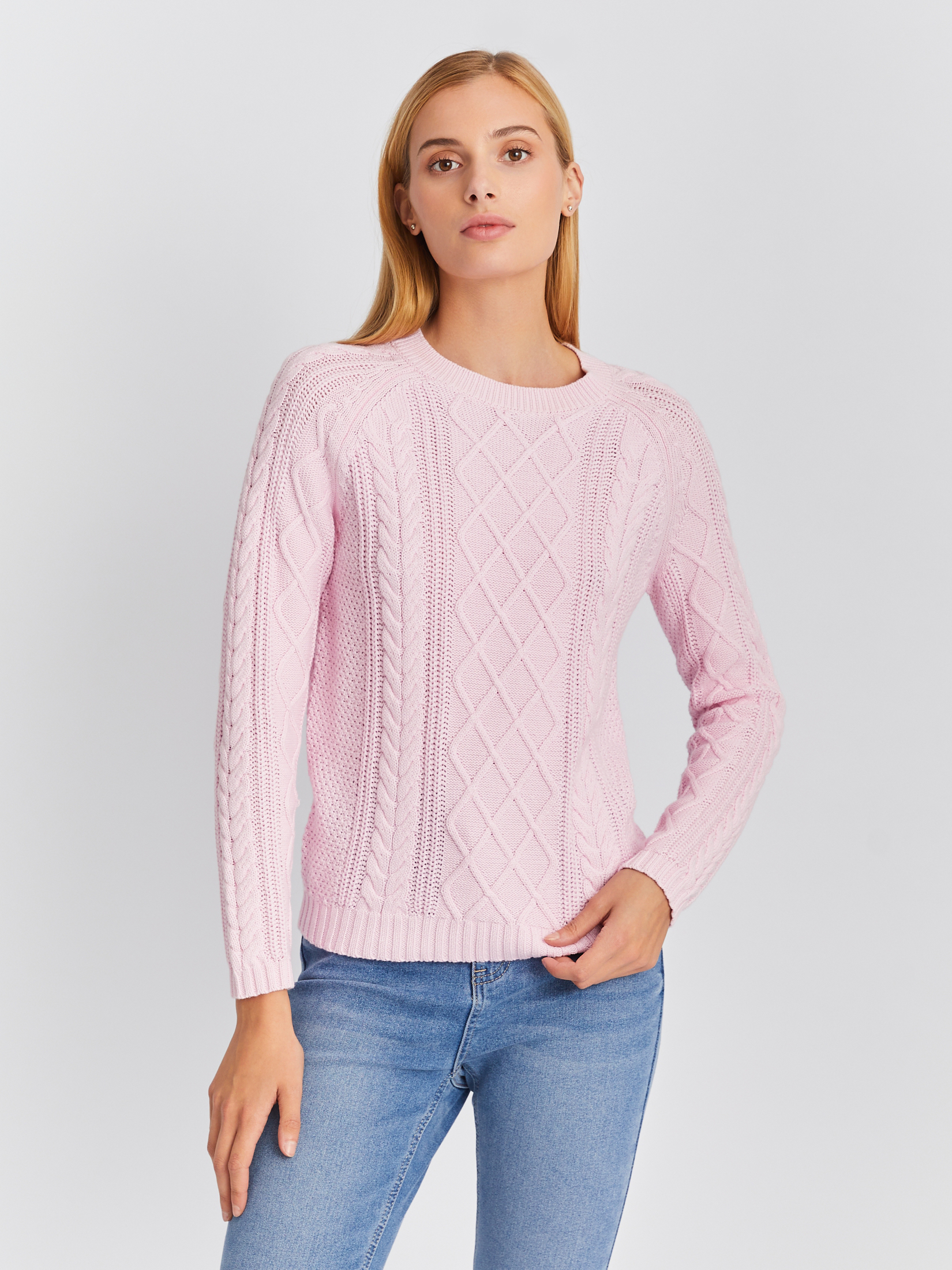 Джемпер женский Zolla 0233461060423101 розовый XS