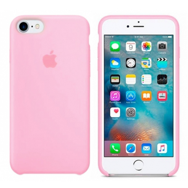 Чехол для IPhone 7/8 Silicon Сase APL WS светло-розовый
