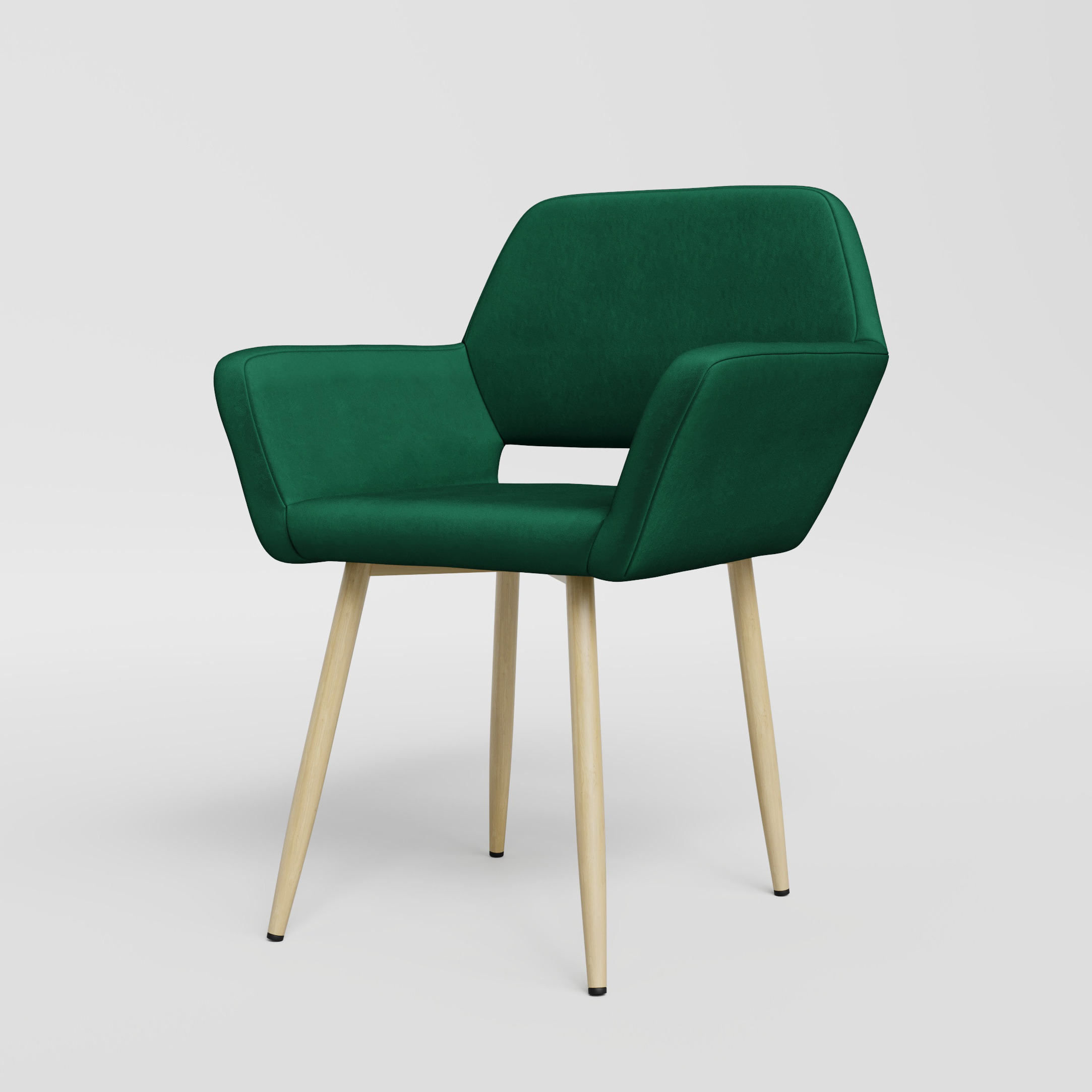 Мягкий стул для кухни Hesby Serene Enigma, зеленый