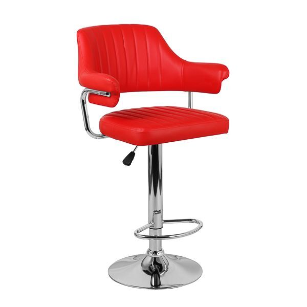Барный стул Империя стульев Касл WX-2916 red, хром/красный