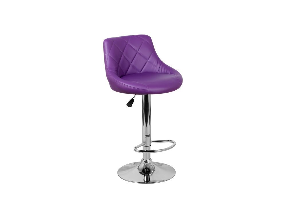 Барный стул Империя стульев Комфорт WX-2396 violet, хром/фиолетовый