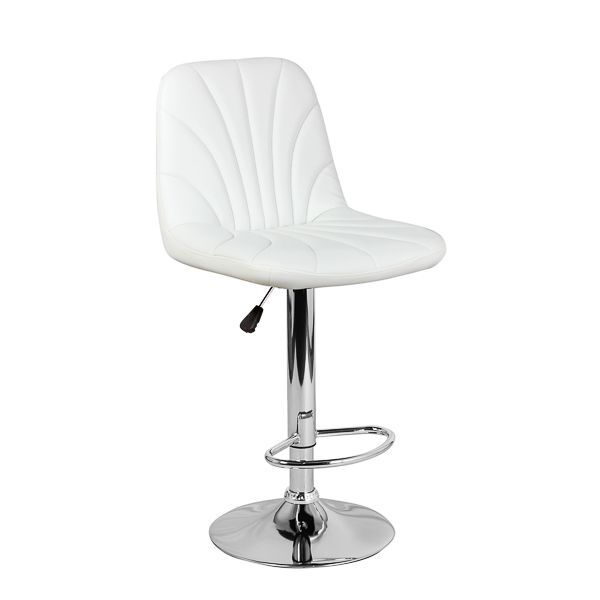 Барный стул Империя стульев NERON WX-2711 White, хром/белый