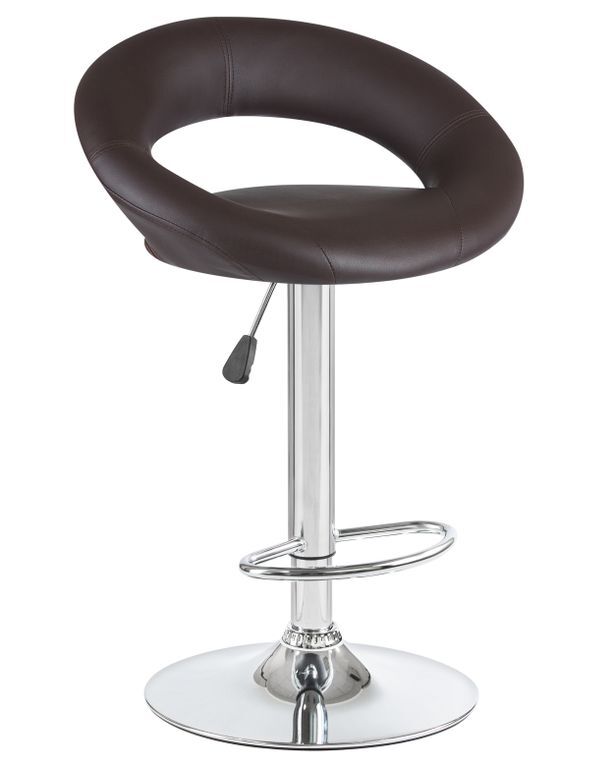 Барный стул Империя стульев MIRA-D LM-5001 brown, хром/коричневый