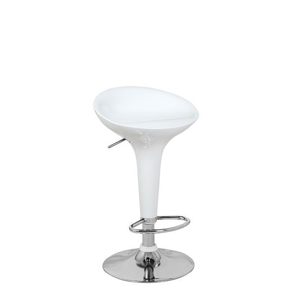 Барный стул Империя стульев Bomba D – 18 white, хром/белый