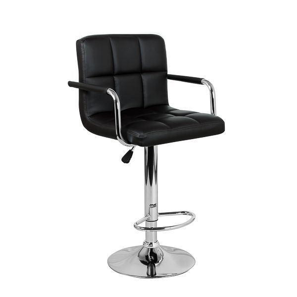 Барный стул Империя стульев Kruger arm WX-2318C black, хром/черный