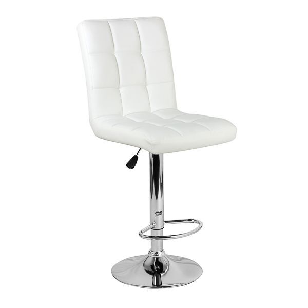 Барный стул Империя стульев Kruger WX-2516 white, хром/белый