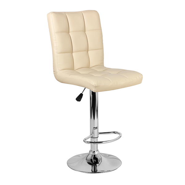 Барный стул Империя стульев Kruger WX-2516 cream, хром/кремовый