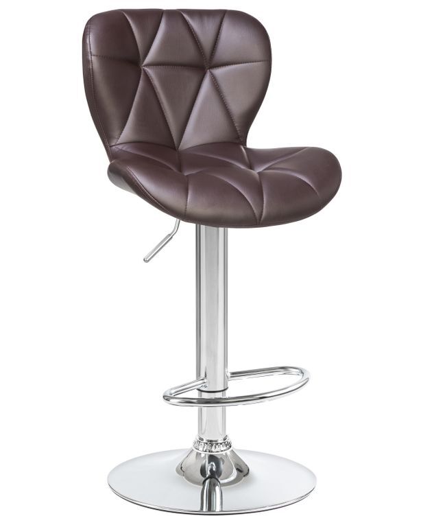 Барный стул Империя стульев BARNY LM-5022 brown, хром/коричневый