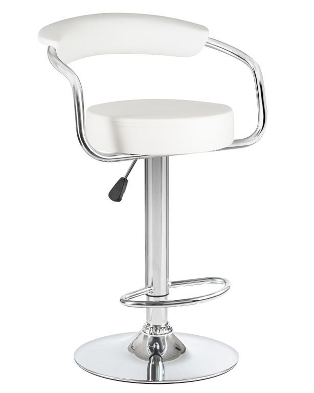 Барный стул Империя стульев MARTA LM-5013 white, хром/белый