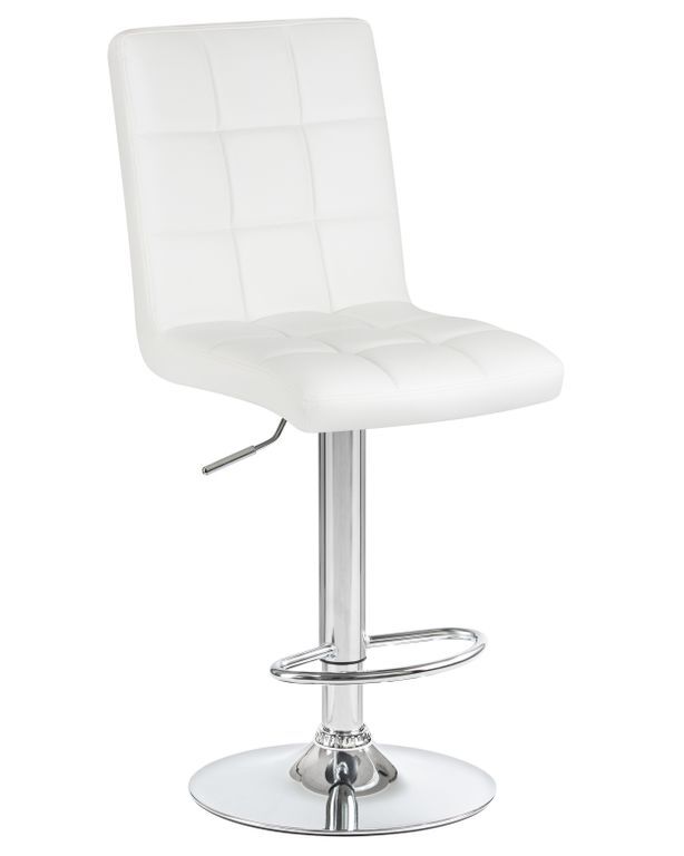 Барный стул Империя стульев Kruger-D LM-5009 white, хром/белый