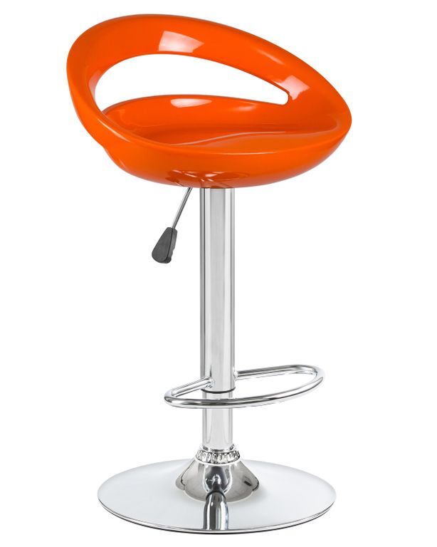 Барный стул Империя стульев Disco-D LM-1010 orange, хром/оранжевый