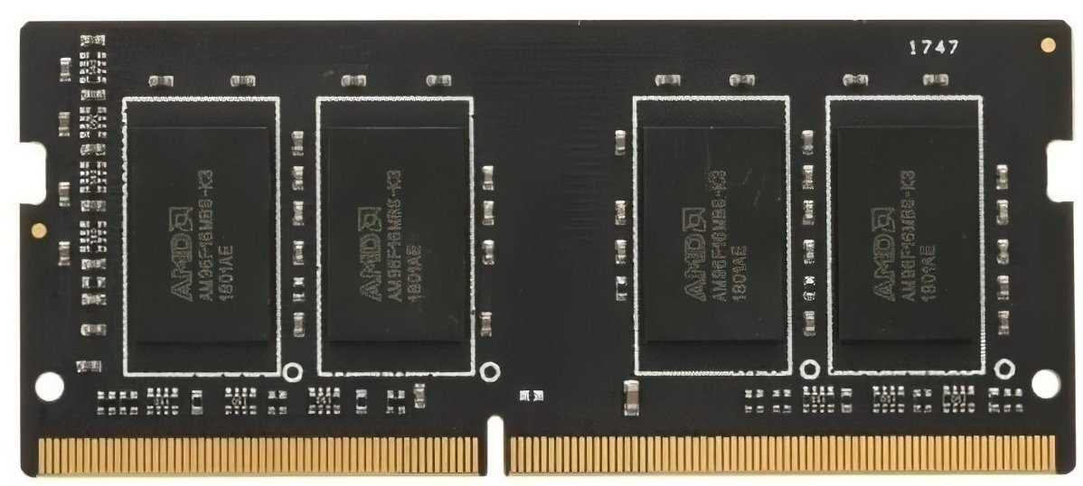 Оперативная память AMD 8Gb DDR4 2666MHz SO-DIMM (R748G2606S2S-U)