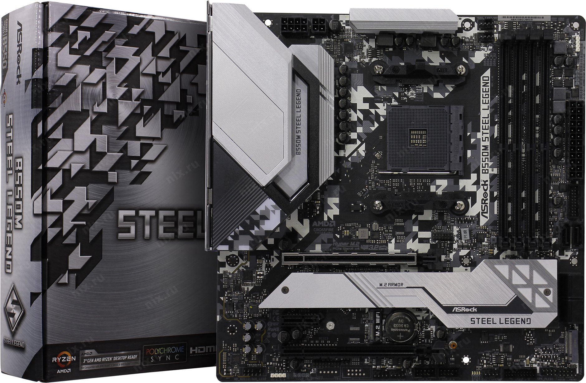 Материнская плата ASRock B550M Steel Legend