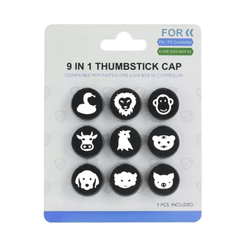 Накладка на стик для геймпада Thumbstick Cap 9 in 1  для Playstation 4, Xbox 360, Xbox One