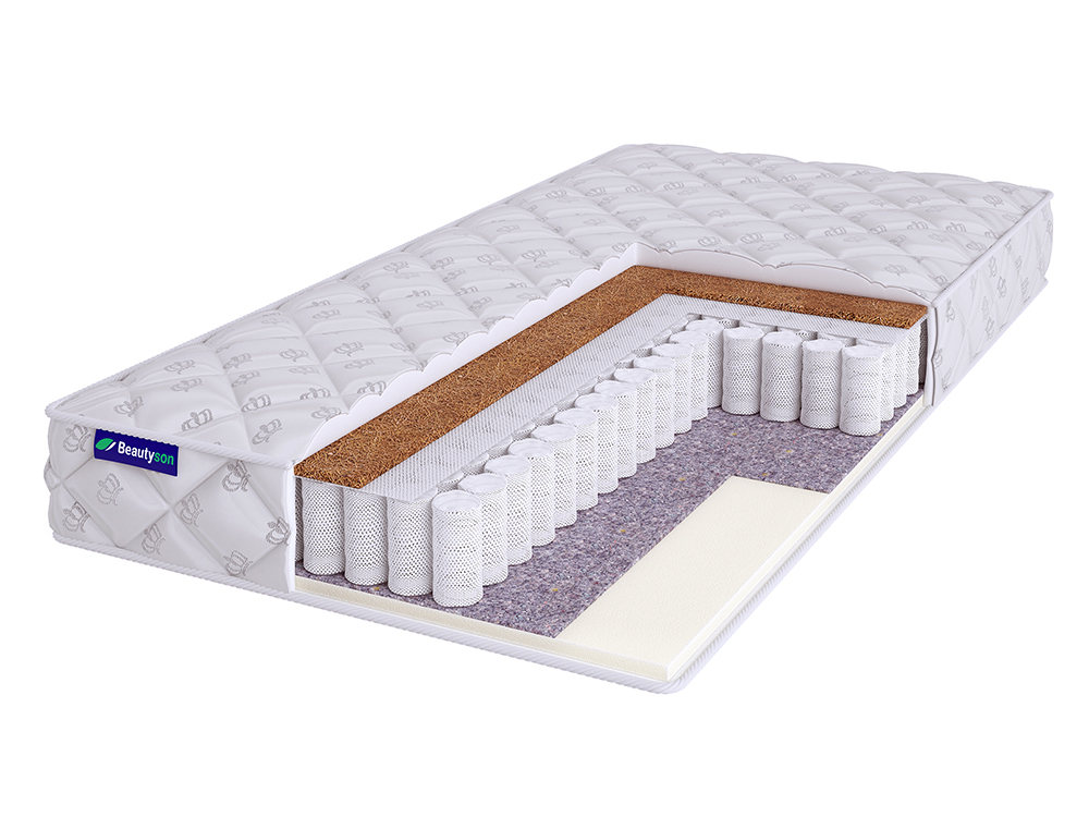 Матрас Beautyson Roll Spring Foam Cocos 1 S1200, 95х186, 17 см, беспружинный