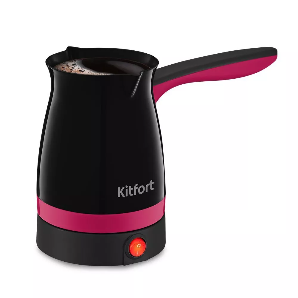 Электрическая турка Kitfort КТ-7183-1 черный, розовый