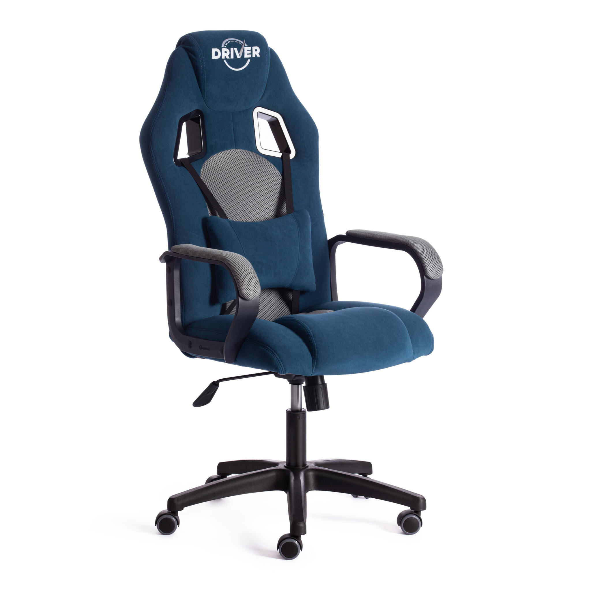Игровое (геймерское) кресло Империя стульев DRIVER-22 Flock синий, серый