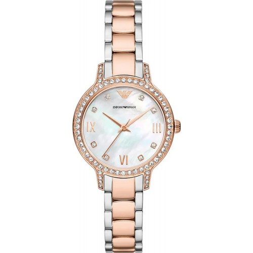 Наручные часы женские Emporio Armani AR11499 золотистые/серебристые