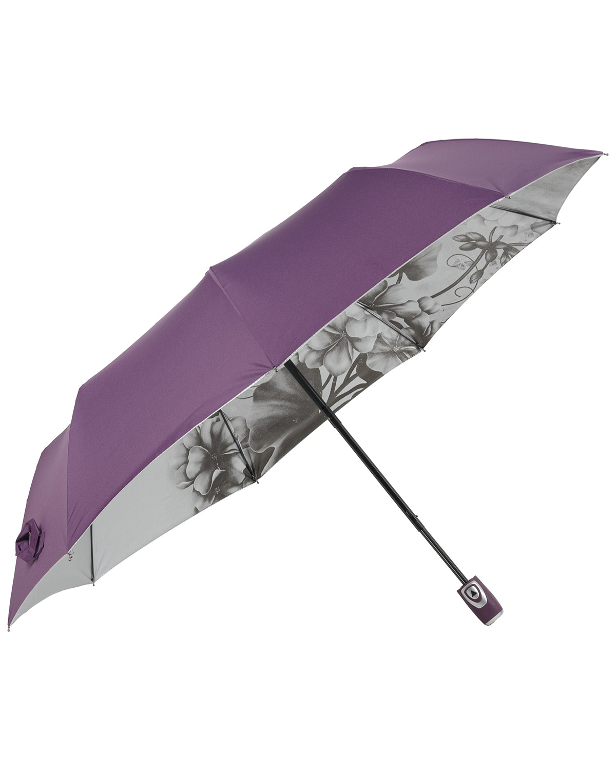 Зонт женский frei Regen 2001N-FAV фиолетовый/серебристый