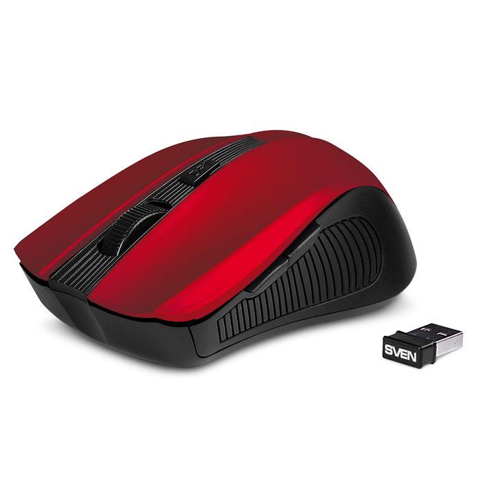Беспроводная мышь Sven RX-350W Red/Black (SV-019587)