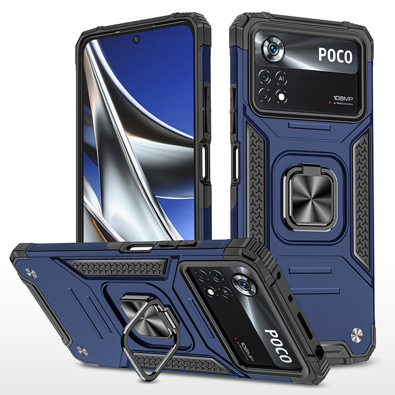 Чехол Legion Case для Poco X4 Pro 5G противоударный, синий