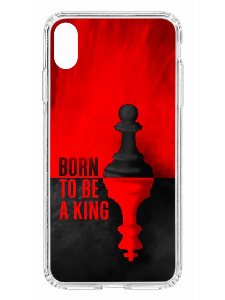 Чехол для Apple iPhone XS Max КRUЧЕ Print Born to be a King