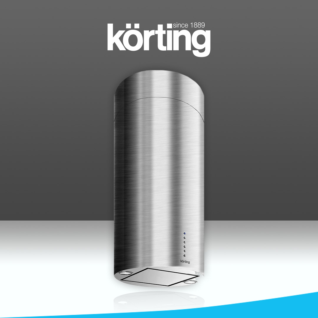 Вытяжка островная Korting KHA 4970 X Cylinder серебристый