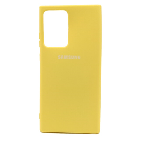 Чехол Samsung Note 20 Ultra Silicone Cover желтый