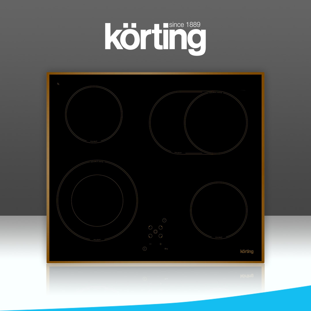Встраиваемая варочная панель электрическая Korting HK 6205 RN черный