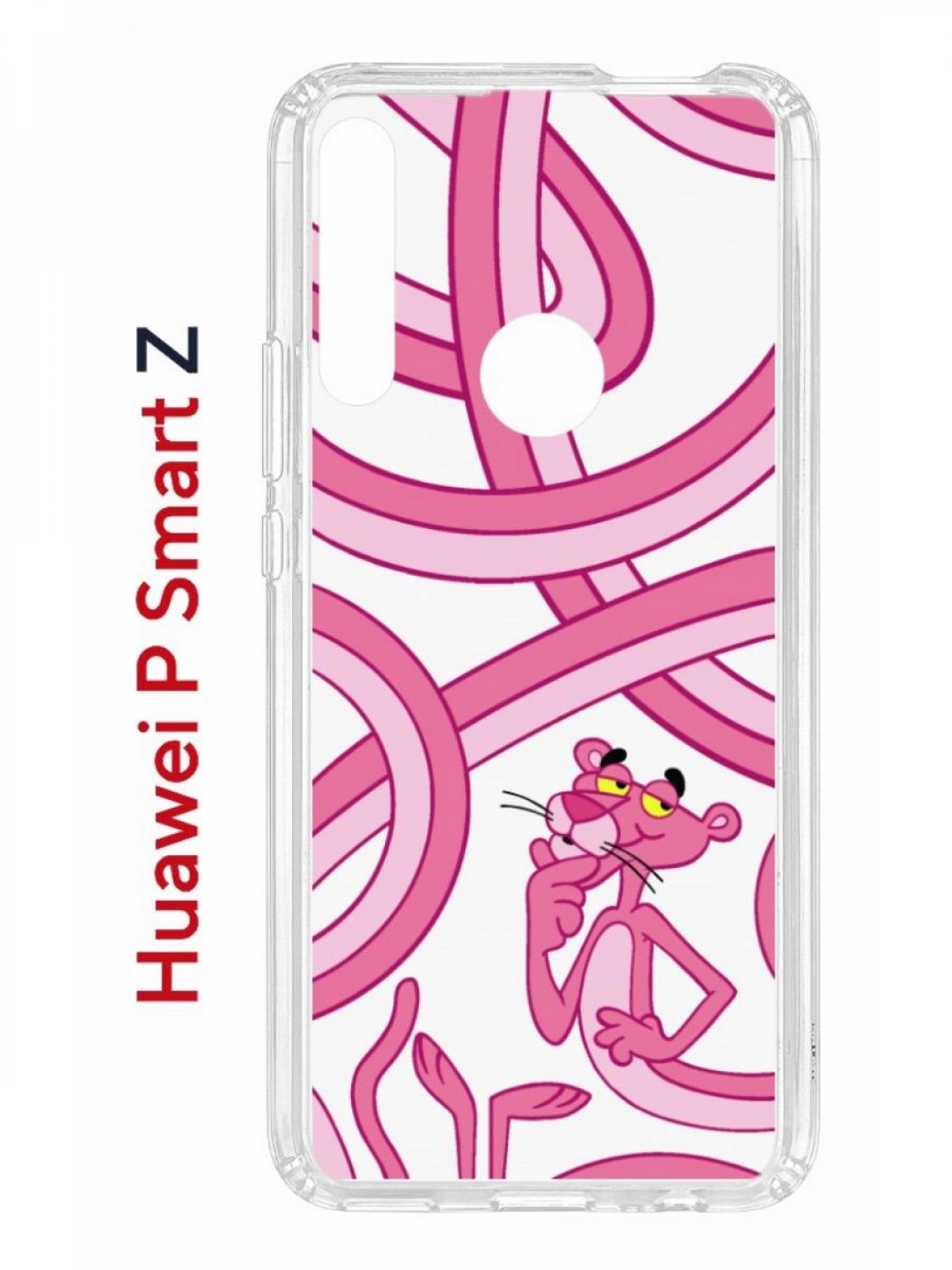 Чехол на Huawei P Smart Z с принтом Kruche Print Розовая Пантера, противоударный бампер
