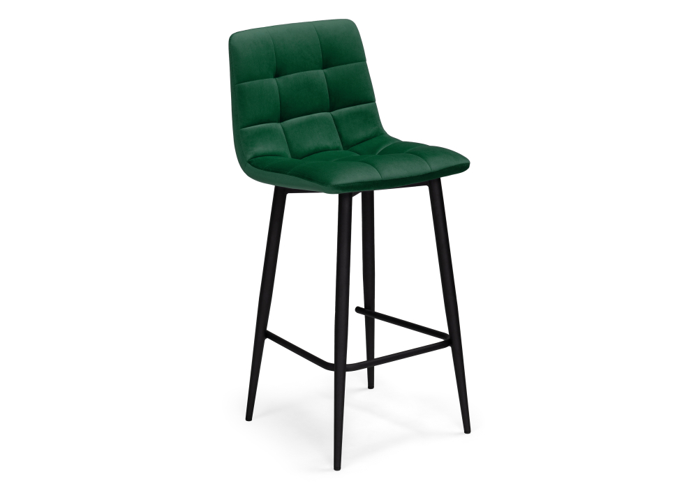 Полубарный стул Woodville Чилли К зеленый (california 697)/черный каркас