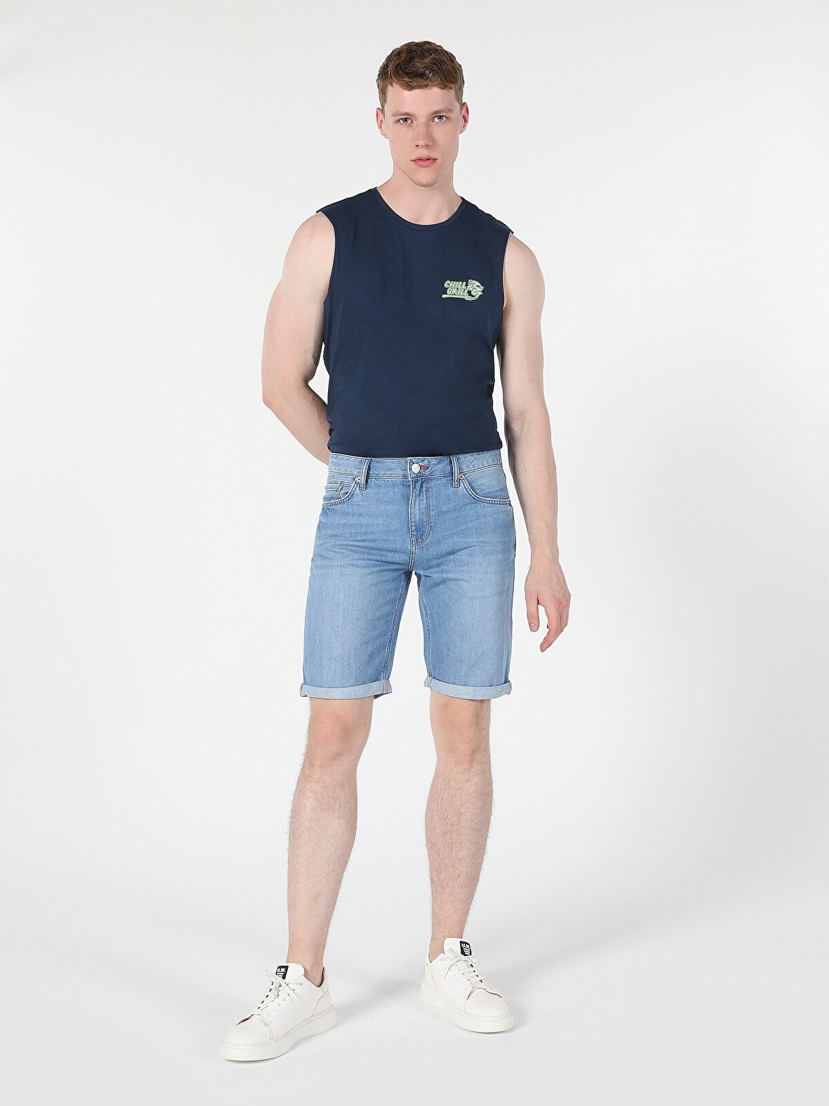 Джинсовые шорты мужские Colin's CL1059334_Q1.V1_DN42054 синие S