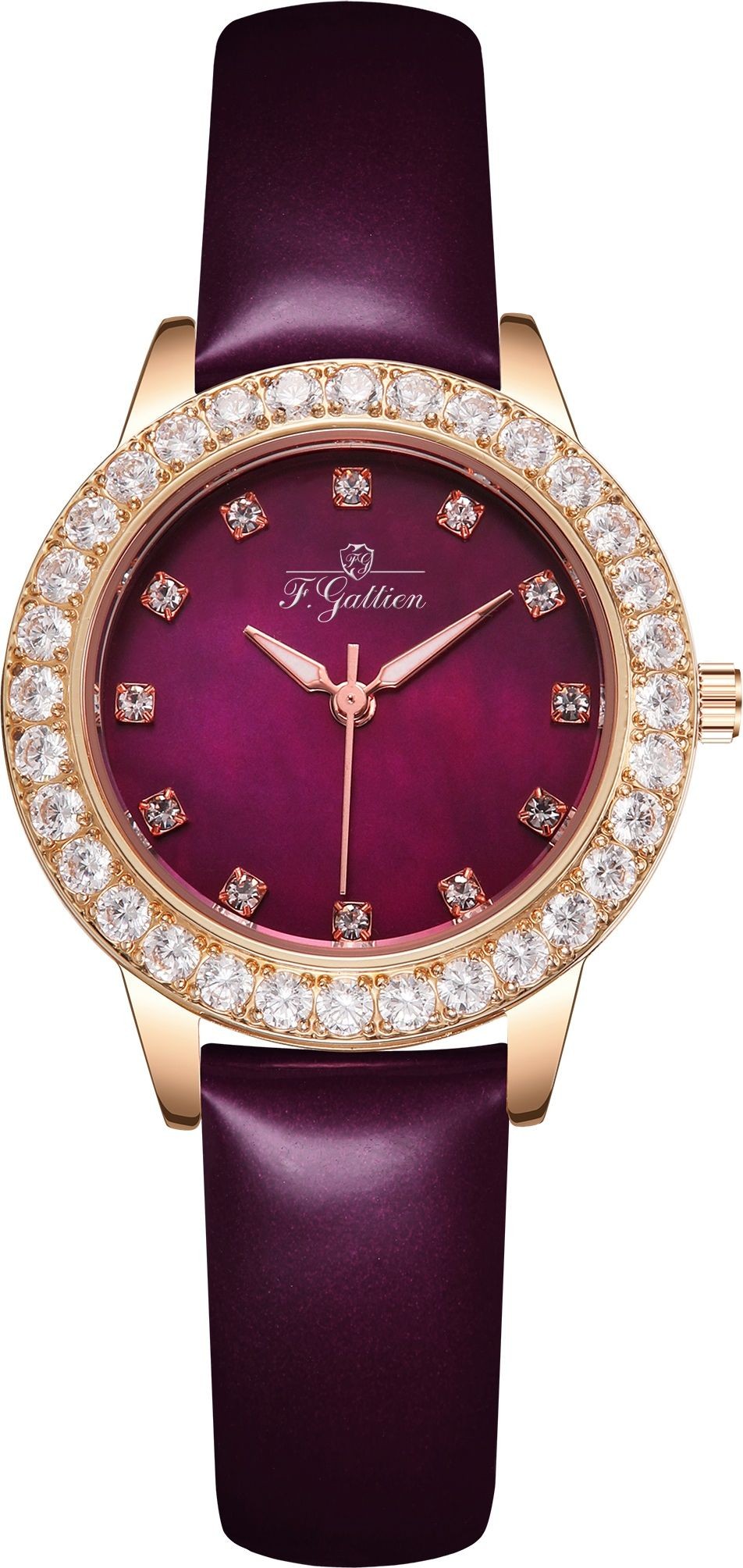 Наручные часы женские F.Gattien 8909-1111-12 фиолетовые