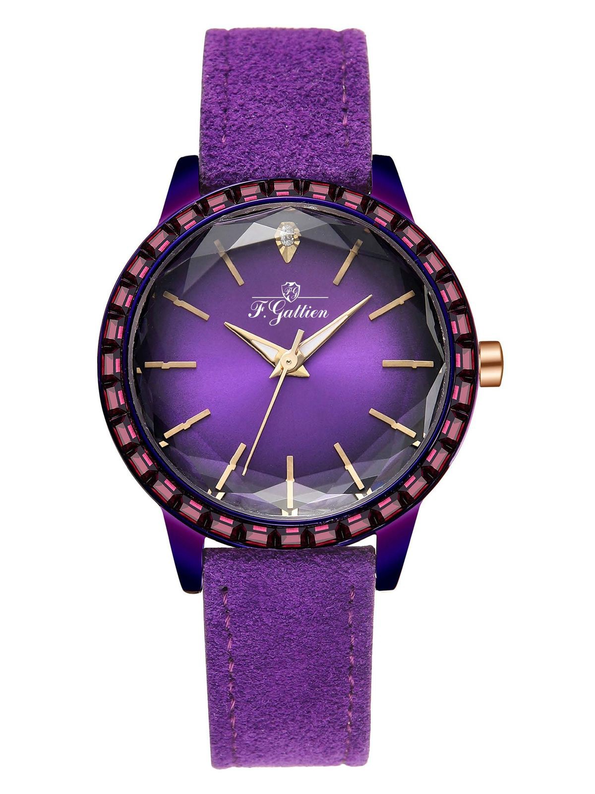 Наручные часы женские F.Gattien 8638-8111-14 фиолетовые