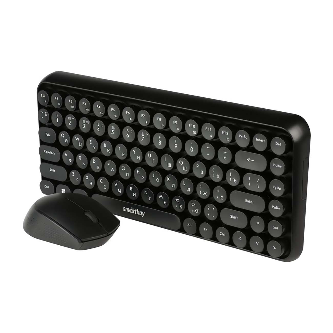 Комплект клавиатура и мышь SmartBuy 626376AG Black (SBC-626376AG-K)