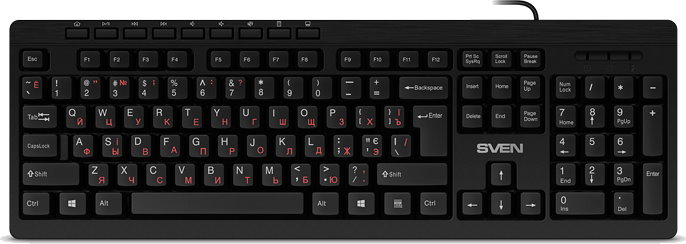 Проводная клавиатура Sven KB-C3010 Black (SV-020330)