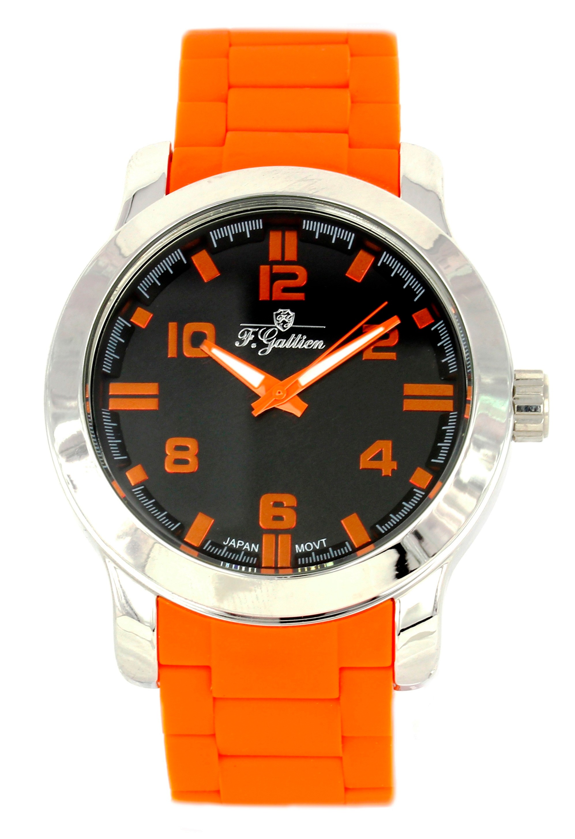 Наручные часы мужские F.Gattien 1921-314-10 оранжевые