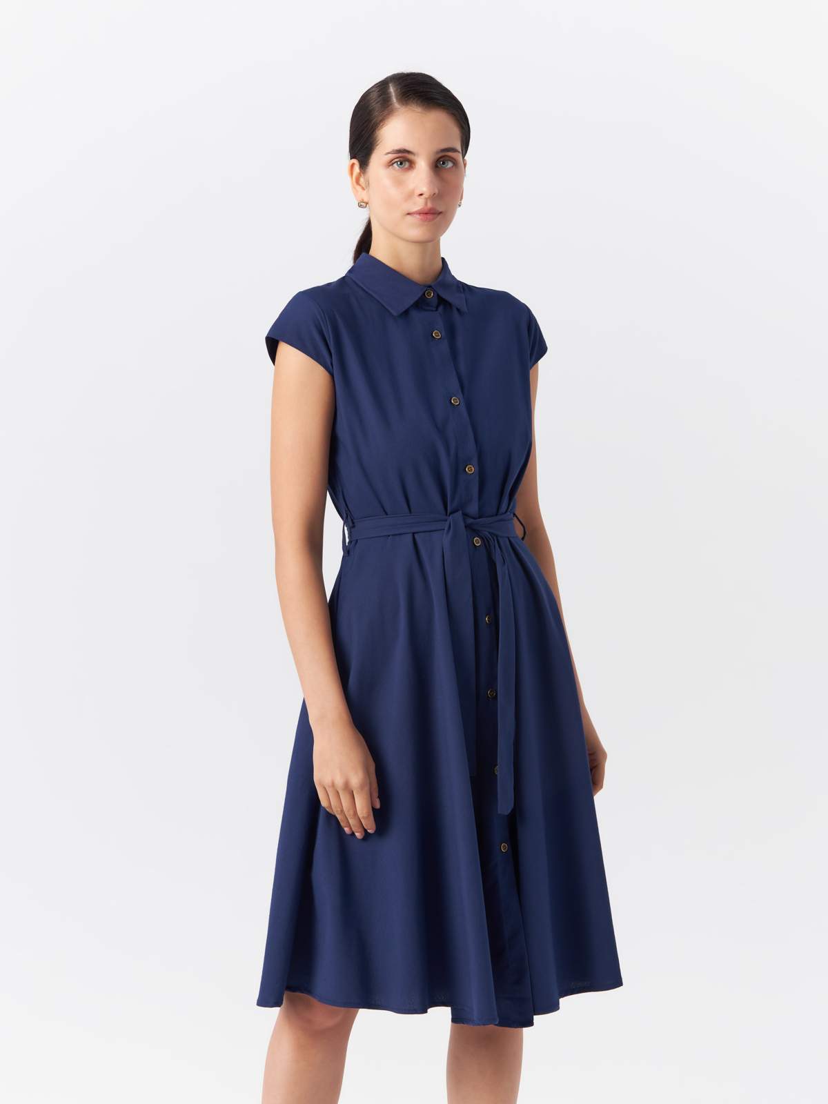 Платье женское Chezalou 416VGN1403 голубое L