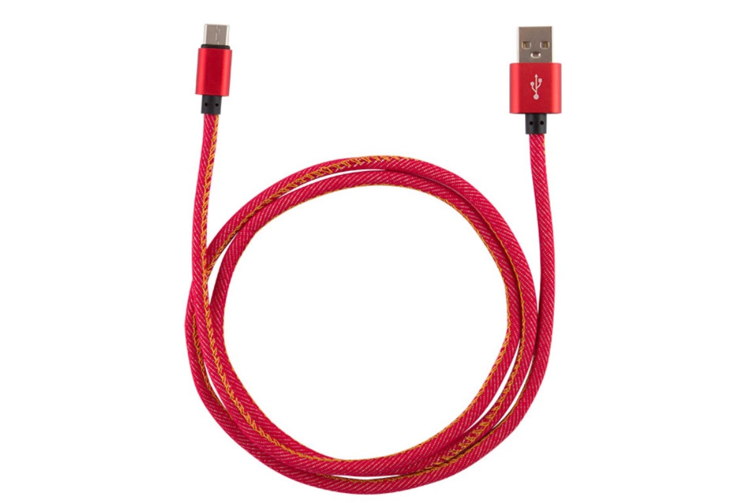 Кабель Energy ET-04 USB/Type-C, цвет - красный деним
