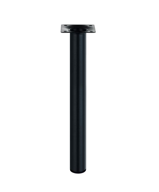 Ножка металлическая круглая нерегулируемая Tech-Krep D30х300мм, черная, 4 шт