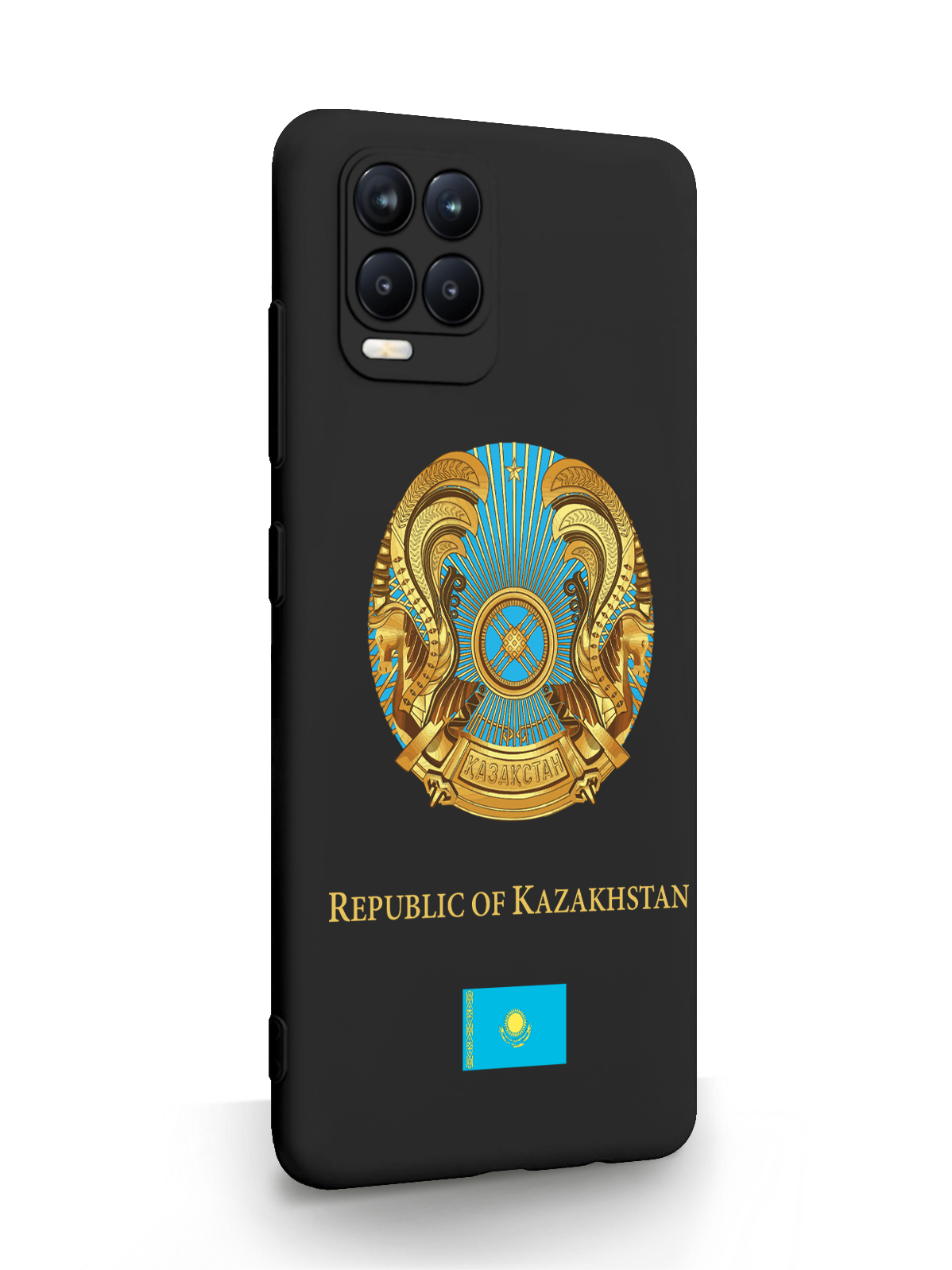 Чехол SignumCase для RealMe 8 Герб Казахстана черный