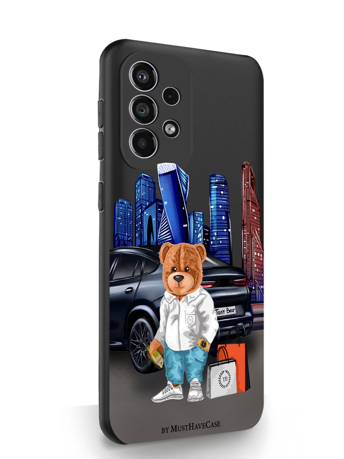 Чехол MustHaveCase для Samsung Galaxy A33 Тони Москва Сити черный
