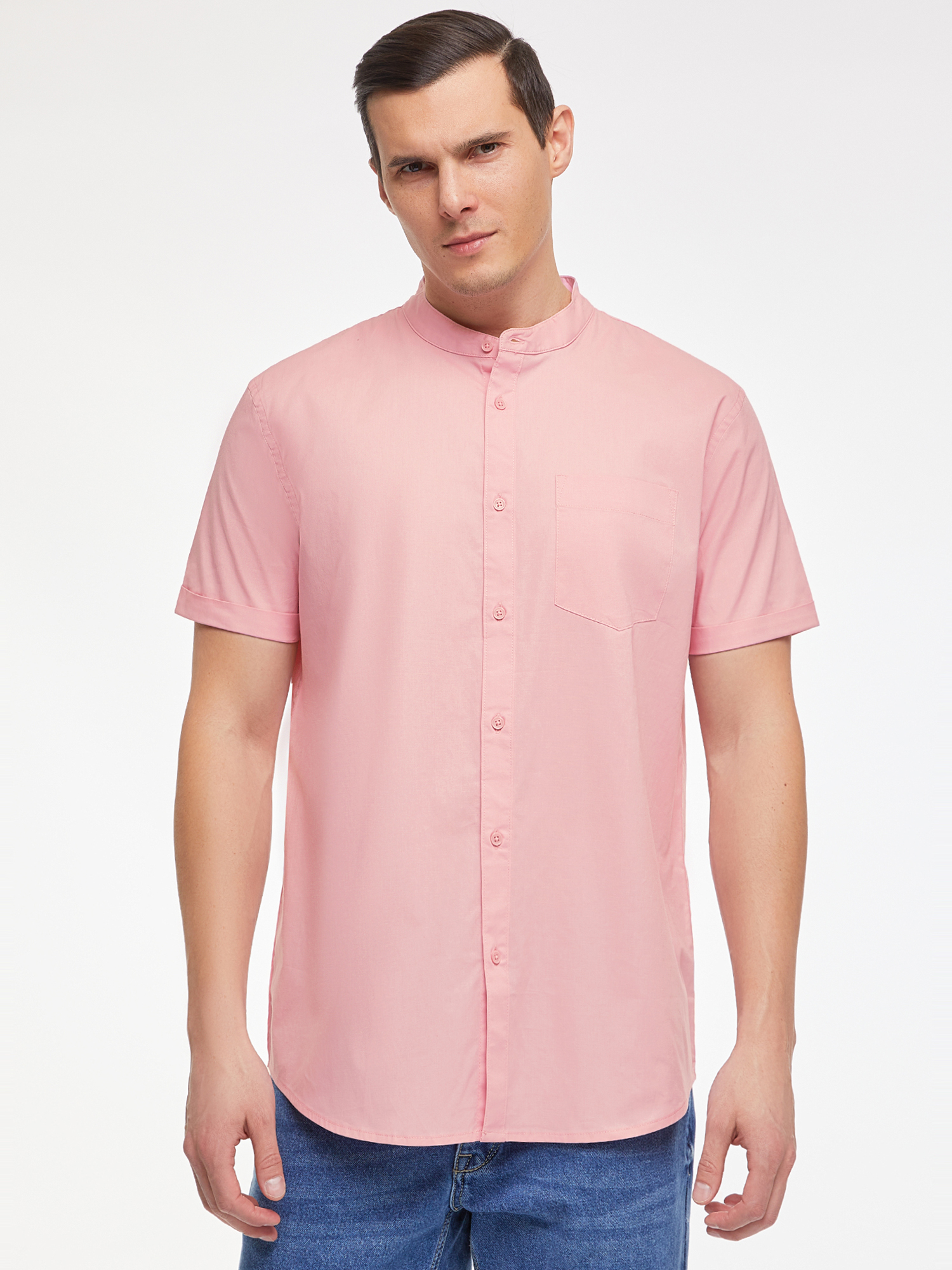 Рубашка мужская oodji 3L230001M розовая XL