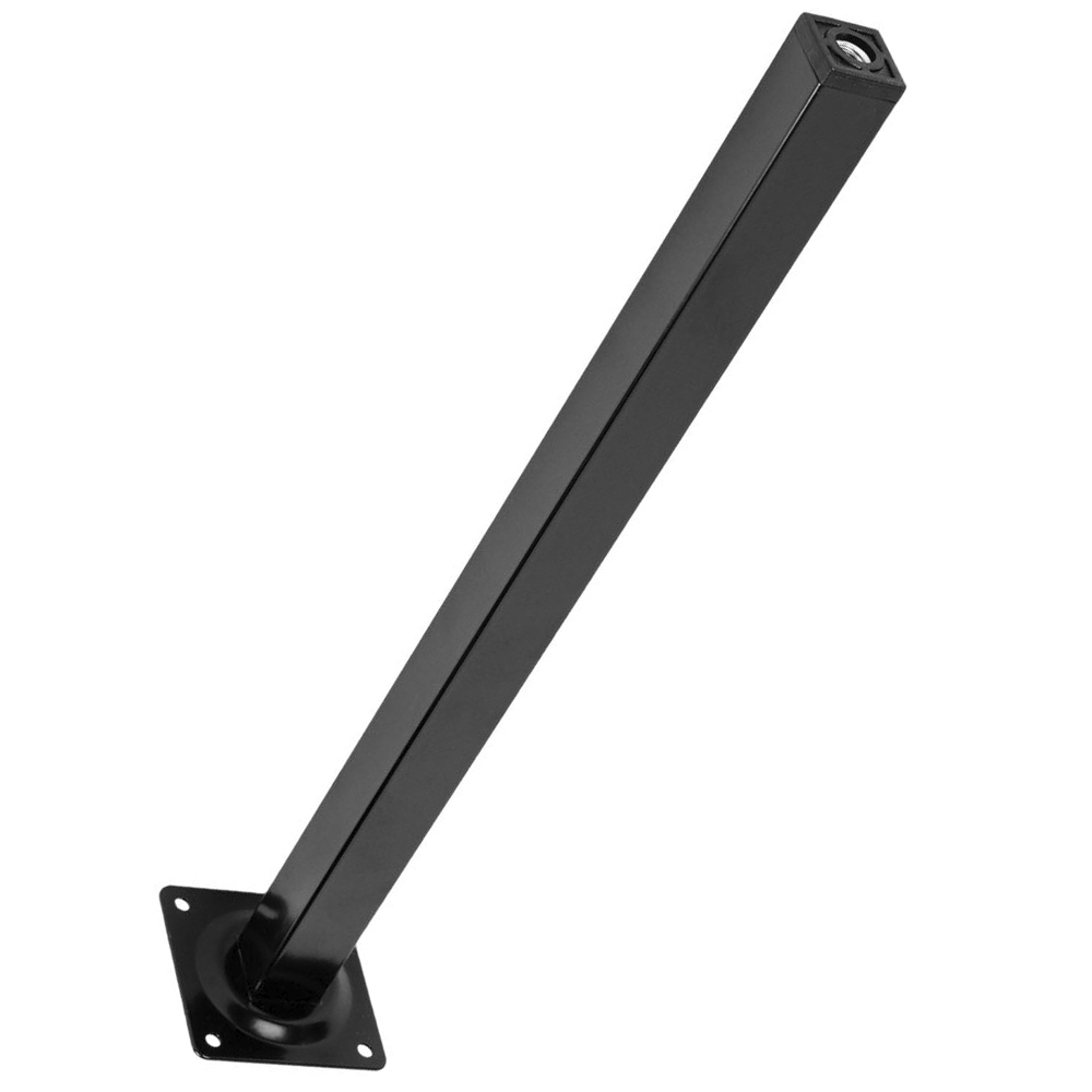 Ножка металлическая квадратная нерегулируемая Tech-Krep 25х25х300 мм, черная, 4 шт