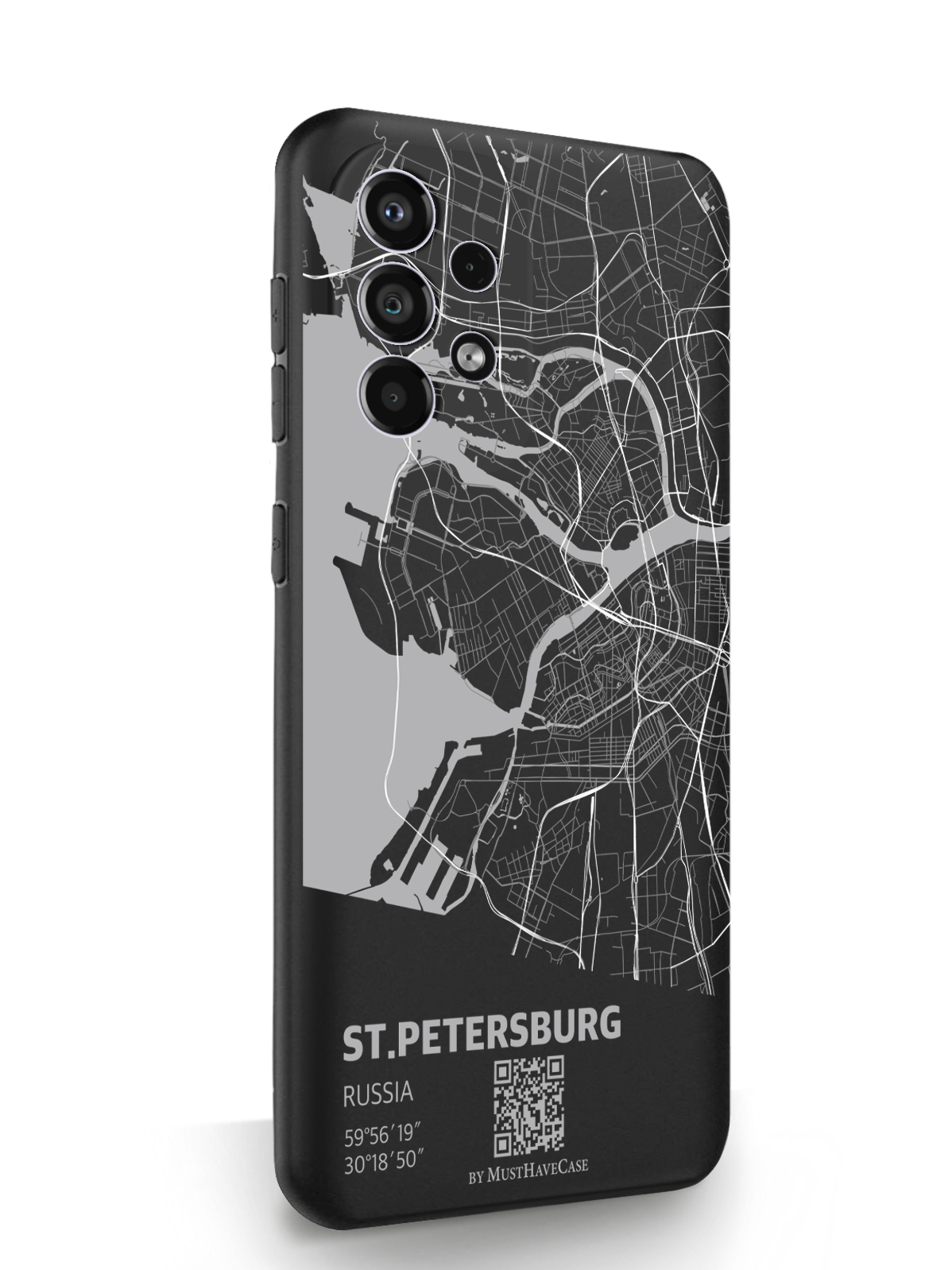 Чехол MustHaveCase для Samsung Galaxy A33 Карта Санкт-Петербурга черный