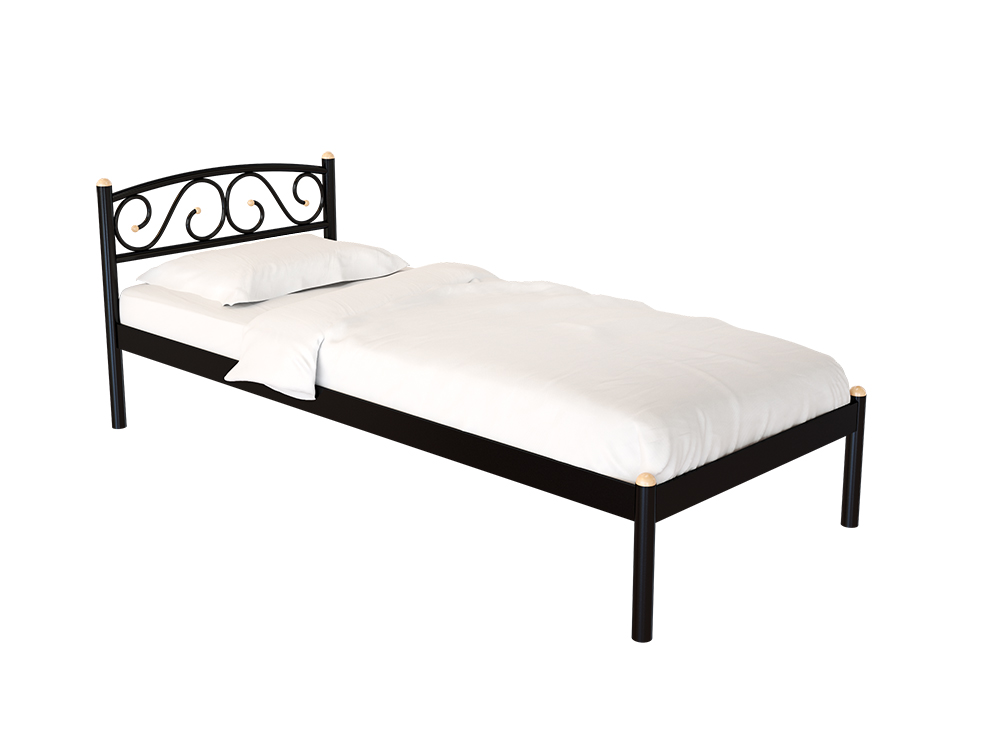 Односпальная кровать Стиллмет Оптима черный 90x200